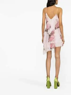 Blumarine Rose-print Mini Slip Dress