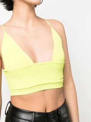 Dsquared2 Ribbed-knit Bralette Top