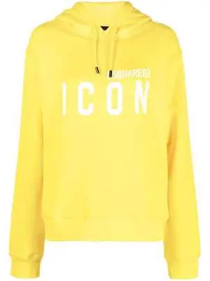 Dsquared2 Icon Cool Cotton Hoodie - Yellow
