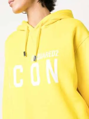 Dsquared2 Icon Cool Cotton Hoodie - Yellow