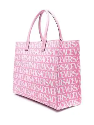 Versace All-over Logo-print Tote Bag