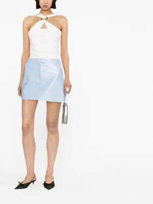 COURREGES Logo-embroidered Miniskirt