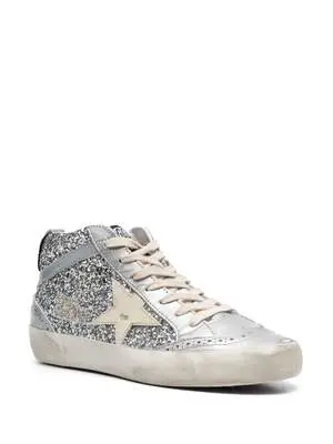 GOLDEN GOOSE Glittered High-top Sneakers