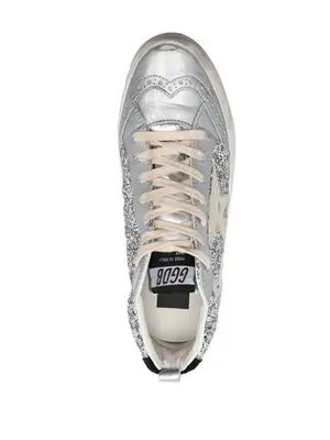 GOLDEN GOOSE Glittered High-top Sneakers