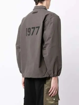 Fear Of God Charcoal Grey Cotton Blend Bomber Jacket - Green