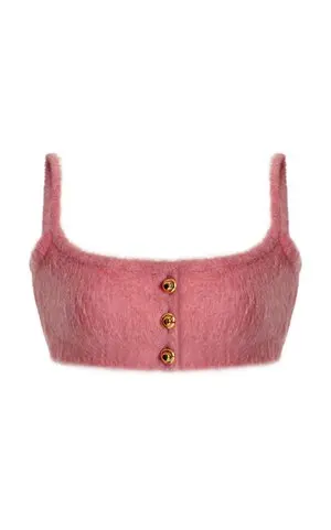 Miu Miu Wool Boucle Cropped Top