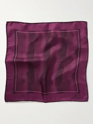 Mr P. Printed Silk Pocket Square