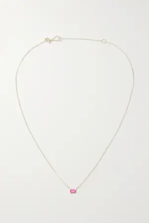 MELISSA JOY MANNING 14-karat Recycled Gold Ruby Pendant Necklace