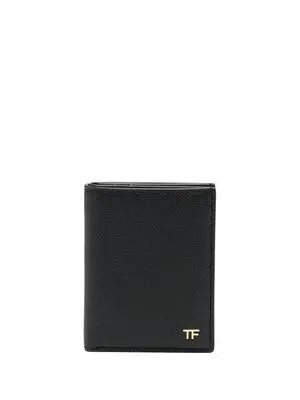 TOM FORD Monogram Leather Wallet - Black