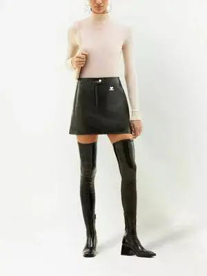 COURREGES Re-edition Mini Skirt - Black