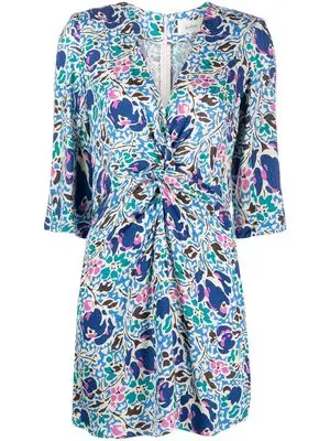 Ba&sh Orika Abstract-print Mini Dress