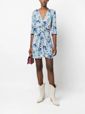 Ba&sh Orika Abstract-print Mini Dress