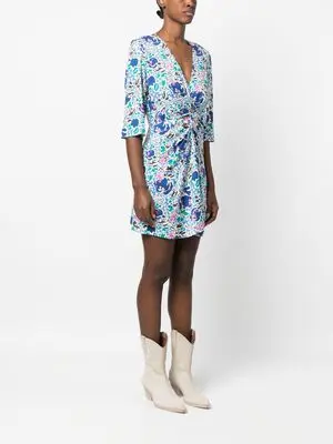 Ba&sh Orika Abstract-print Mini Dress