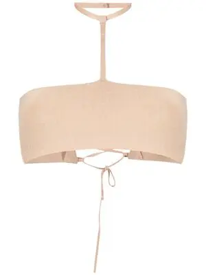 ANDREĀDAMO Halterneck Bandeau Top - Neutrals