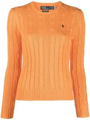 Polo Ralph Lauren Polo Pony Cable-knit Jumper - Orange