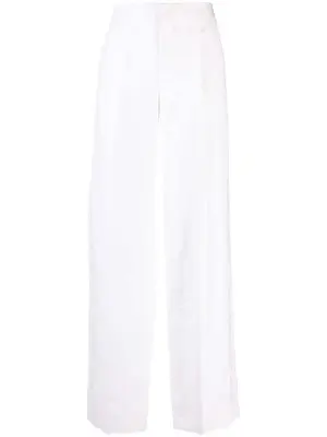 Chloé Wide-leg Linen Trousers