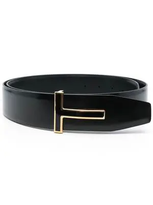 TOM FORD Logo Buckle Belt - Black