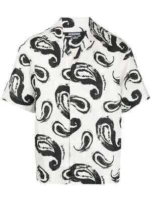 Jacquemus La Chemise Jean Paisley-print Shirt
