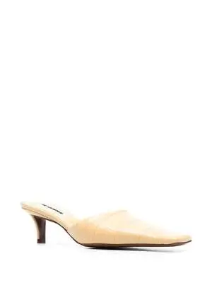 JIL SANDER 60mm Leather Crocodile Effect Mules