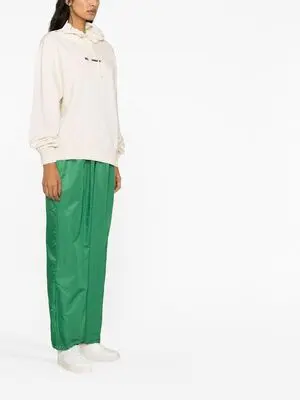 JIL SANDER Logo-print Drawstring Hoodie - Neutrals