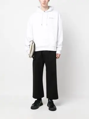 Jacquemus Le Sweatshirt Brodé Hoodie - White
