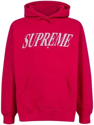 Supreme Crossover Logo-print Hoodie - Red