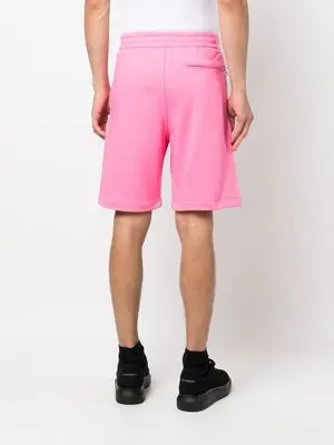 Alexander McQueen Graffiti-print Track Shorts - Pink
