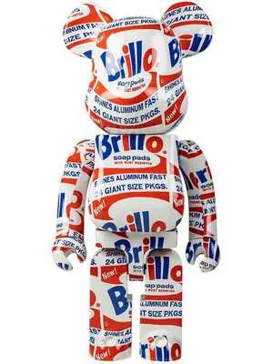 MEDICOM TOY X Andy Warhol Brillo Be@rbrick 1000% Figure
