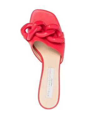 Stella McCartney Chain-link Detail Sandals - Red