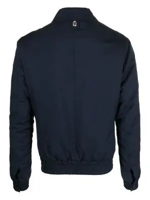 BILLIONAIRE Logo-embroidered Bomber Jacket