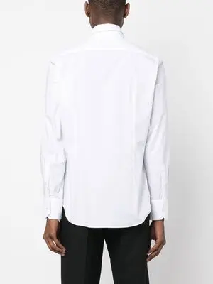 BILLIONAIRE Silver Cut Shirt - White