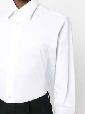 BILLIONAIRE Silver Cut Shirt - White
