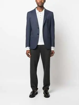 BILLIONAIRE Crest-motif Single-breasted Blazer