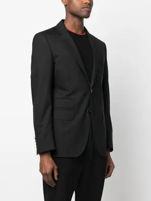 BILLIONAIRE Crest-motif Single-breasted Blazer - Black