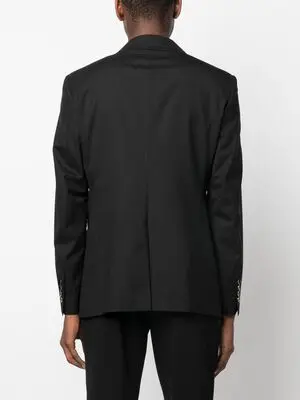 BILLIONAIRE Crest-motif Single-breasted Blazer - Black