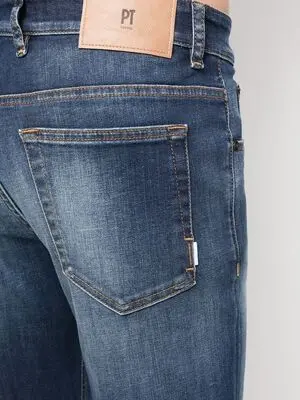 PT TORINO Mid-rise Slim-fit Jeans - Blue
