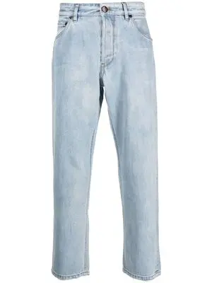 PT TORINO Mid-rise Straight-leg Jeans - Blue