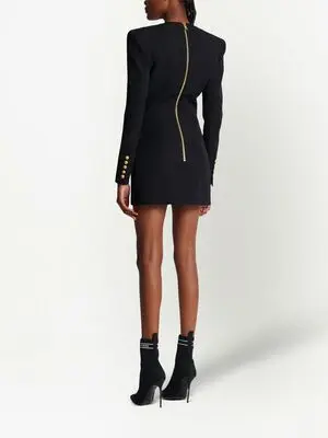 Balmain Single-breasted Blazer Dress - Black