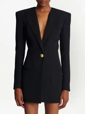 Balmain Single-breasted Blazer Dress - Black
