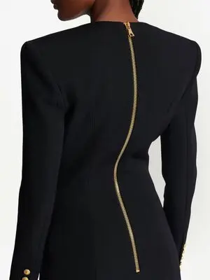Balmain Single-breasted Blazer Dress - Black