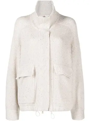 Brunello Cucinelli Sequin Cardigan - Neutrals
