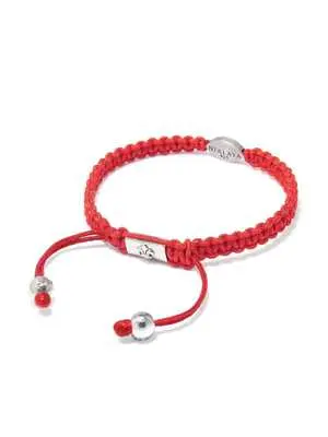 NIALAYA JEWELRY Evil Eye String Bracelet - Red