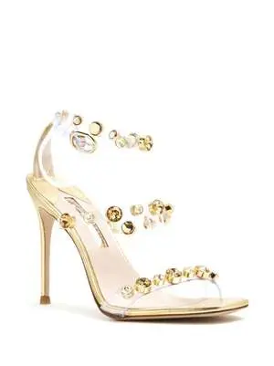 SOPHIA WEBSTER Rosalind 100mm Gem-embellished Sandals - Yellow