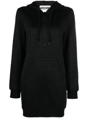 Moschino Monogram Logo-print Hoodie Dress