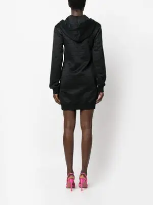 Moschino Monogram Logo-print Hoodie Dress