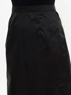 MAISON MARGIELA High-waisted Midi Skirt - Black