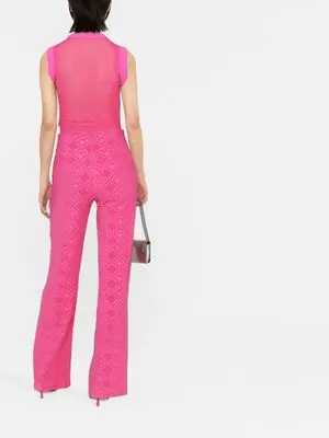 MARINE SERRE Moon Sponge Flared Trousers