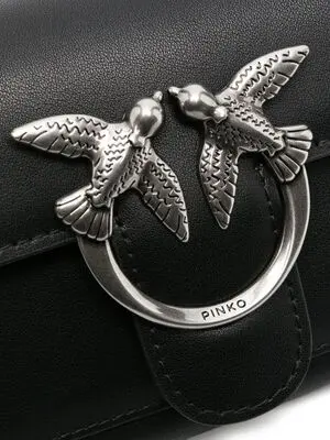 Pinko Love Birds Buckle Wallet - Black