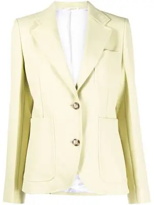 Victoria Beckham Single-breasted Blazer - Green