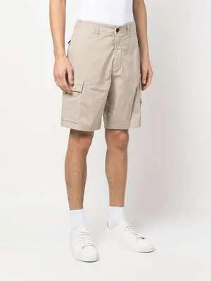 Stone Island Parachute Canvas Knee-length Shorts - Neutrals